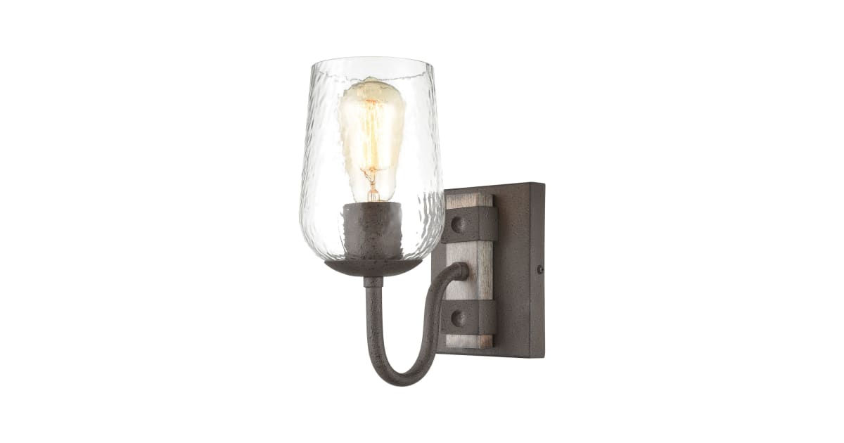 Elk Lighting 15370/1 Dillon Single Light 11" Tall Bathroom Sconce ...