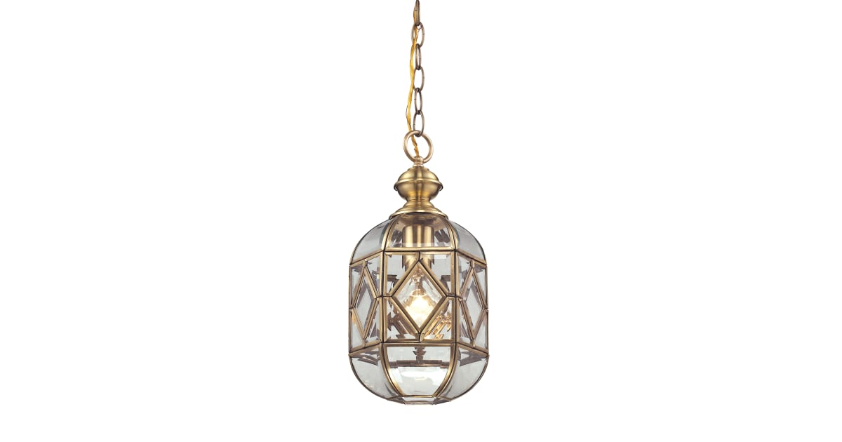 Elk Lighting 22025/1 Lavery Single Light 8" Wide Mini Pendant with ...
