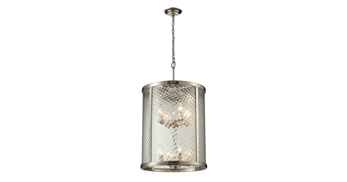 Elk Lighting 31463/8 Chandler 8 Light 18" Wide Pendant with Round ...