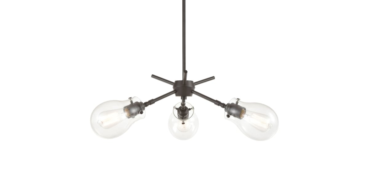 Elk Lighting 31937/3 Jaelyn 3 Light 27" Wide Chandelier | Ferguson Home