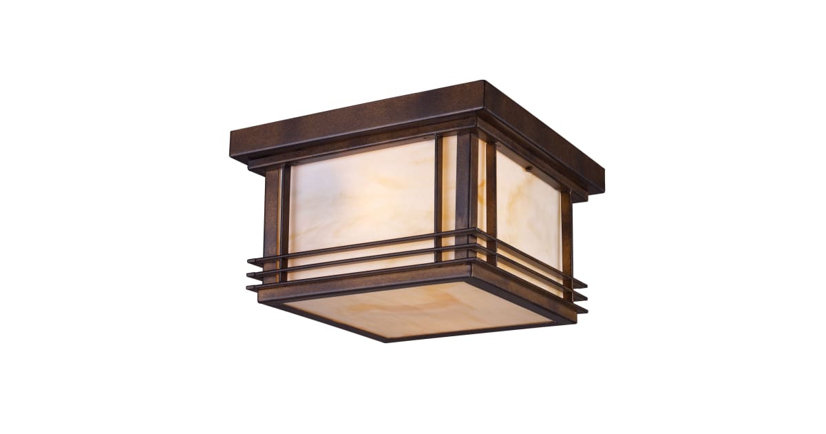 Elk Lighting 42106/2-LED 2 Light LED Outdoor Flush Mount Ceiling ...