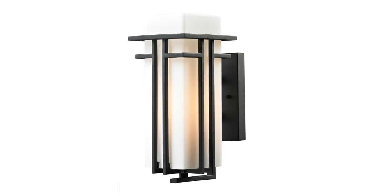 Elk Lighting 45085/1-LED Croftwell 1 Light LED Outdoor Wall Sconce ...