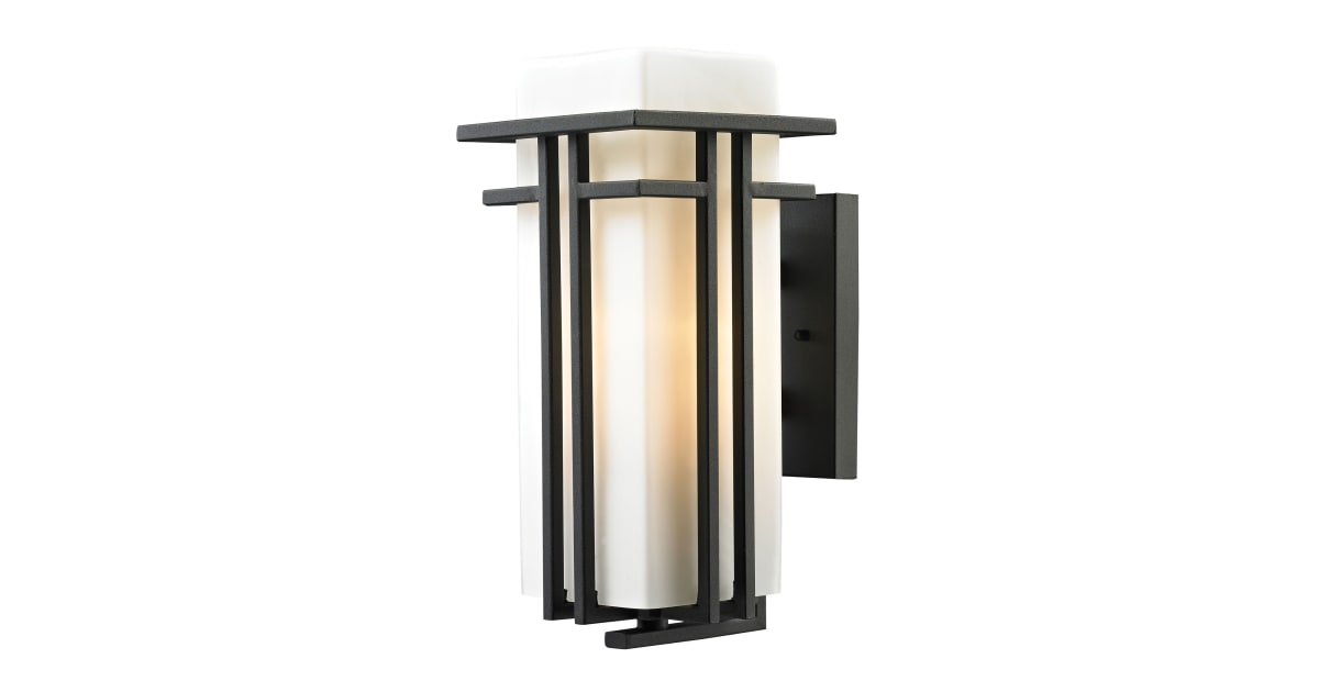 Elk Lighting 45086/1-LED Croftwell 1 Light LED Outdoor Wall Sconce ...