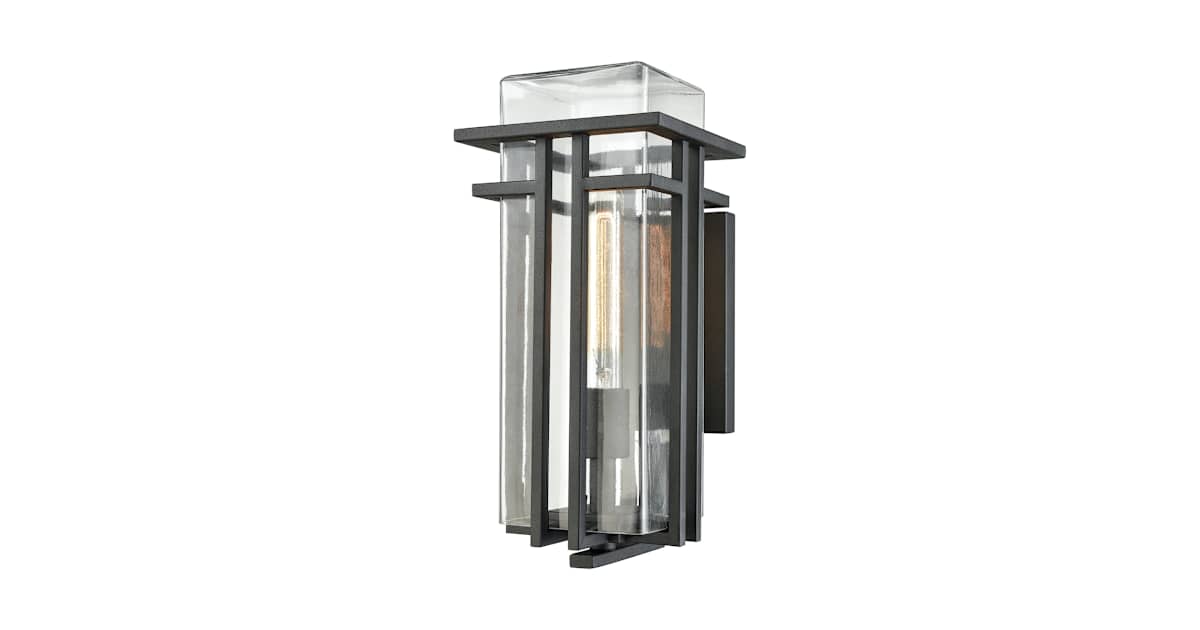 Elk Lighting 45186/1 Croftwell Single Light 15" High Outdoor Wall ...