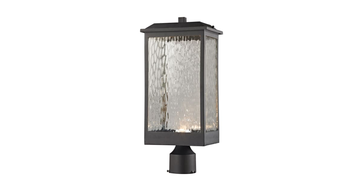 Elk Lighting 45204/LED 1 Light LED Outdoor Post Light with Clear Water ...