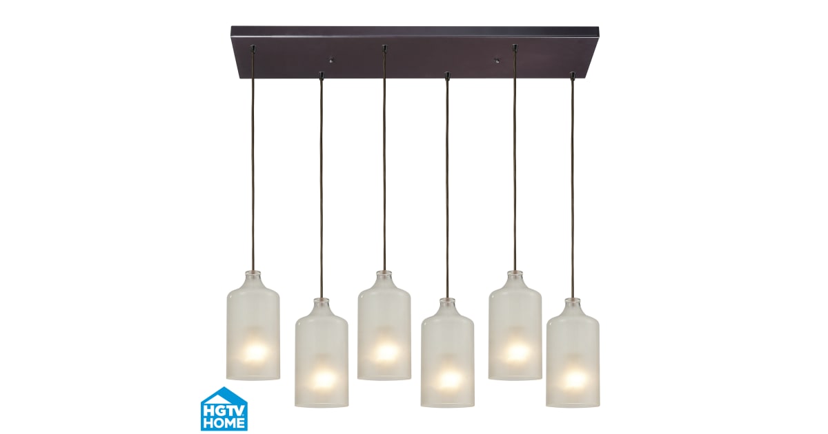Elk Lighting 46006/6RC HGTV Home Skylar Six-Light Alternating Mini ...