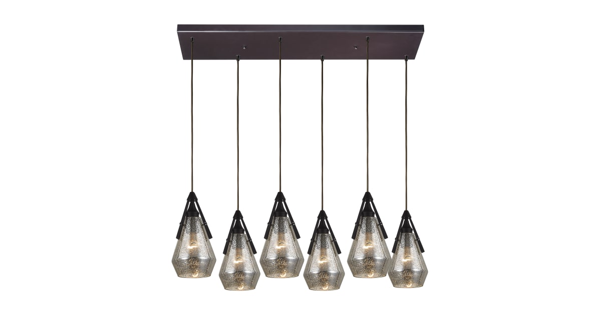 Elk Lighting 46172/6RC Duncan 6 Light 30" Wide Multi Light Pendant with ...