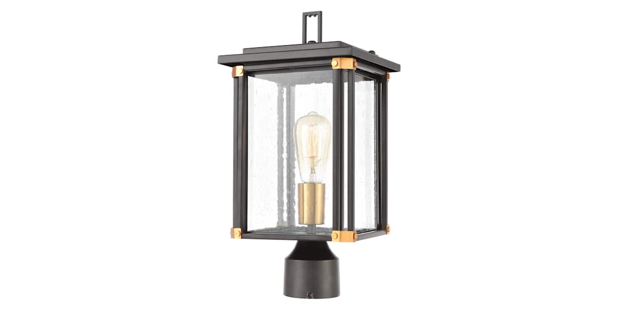 Elk Lighting 46724/1 Vincentown Single Light 17" Tall Outdoor Single ...