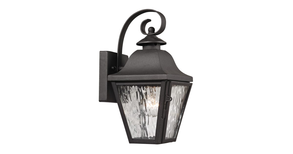 Elk Lighting 47100/1 Forged Brookridge 1 Light Outdoor Wall Sconce ...