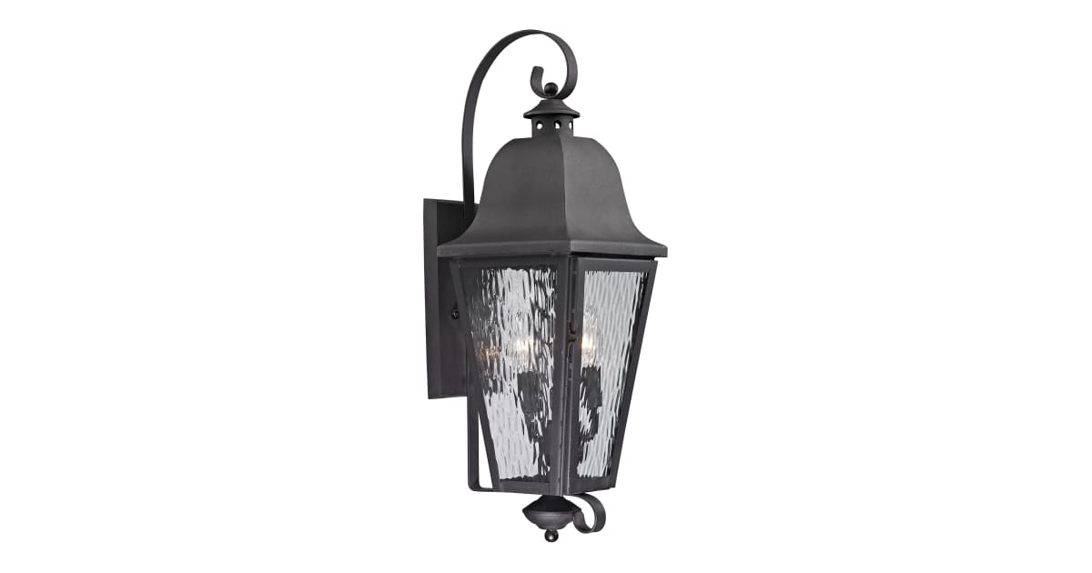 Elk Lighting 47102/3 Forged Brookridge 3 Light Outdoor Wall Sconce ...