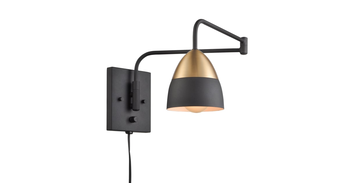 Elk Lighting 52222/1 Milla 9" Tall Plug-In Wall Sconce | Ferguson Home