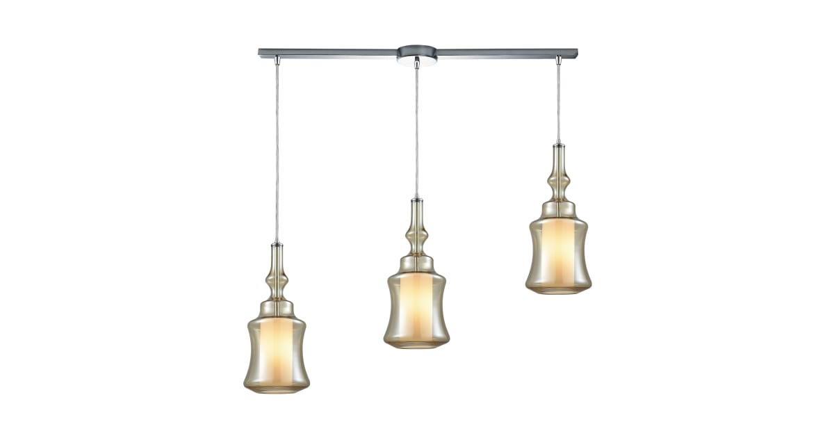 Elk Lighting 56502/3L Alora 3 Light 36" Wide Linear Pendant with ...