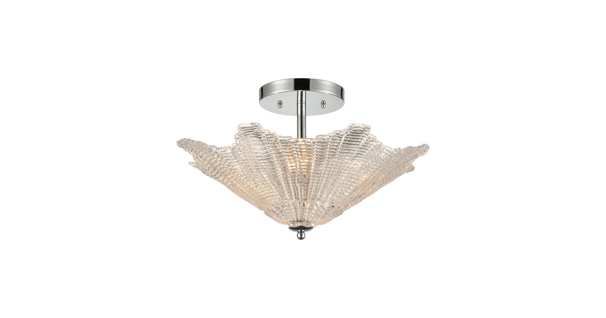 Elk Lighting 60175/4 Radiance 4 Light 20" Wide Semi-Flush Ceiling ...