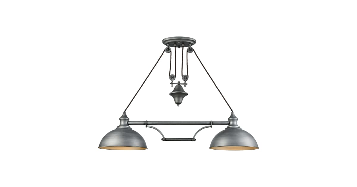 Elk Lighting 65162-2 Farmhouse 2 Light 44" Wide Multi Light Pendant ...