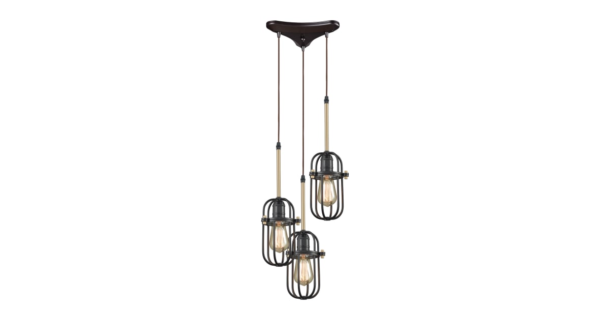 Elk Lighting 65216/3 Binghamton 3 Light 10" Wide Multi Light Pendant ...
