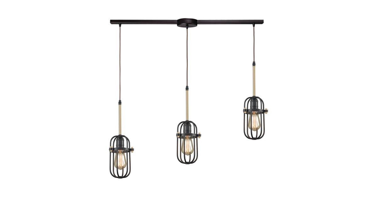 Elk Lighting 65216/3L Binghamton 3 Light 36" Wide Linear Pendant with ...