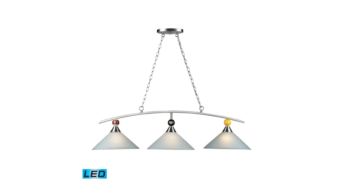Elk Lighting 66273-3-LED Billiards 3 Light LED Pendant | Ferguson Home