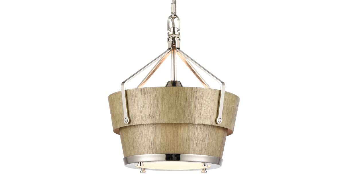 Elk Lighting 67835/1 Marin 11" Wide Wood Pendant | Ferguson Home