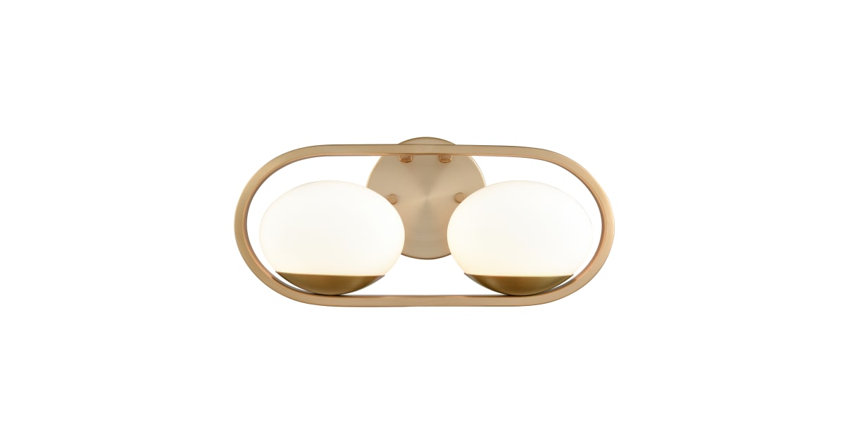 Elk Lighting 81731/LED Wallace 2 Light 15" Wide LED Vanity Light with ...