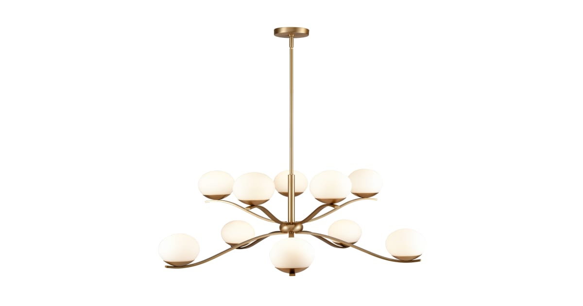 Elk Lighting 81739/LED Wallace 39" Wide LED Chandelier with Frosted ...
