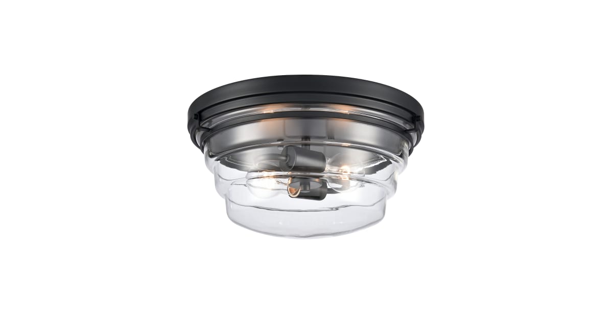 Elk Lighting 82167/2 Boyer 2 Light 14" Wide Flush Mount Bowl Ceiling ...