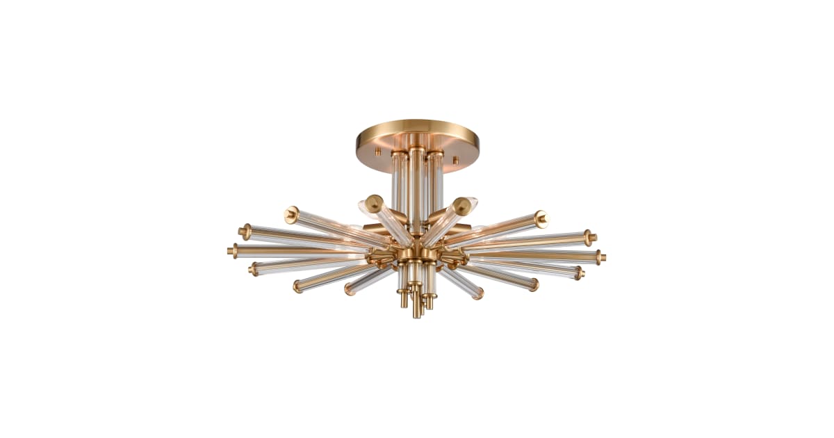 Elk Lighting 82294/5 Serena 5 Light 26" Wide Semi-Flush Ceiling Fixture ...