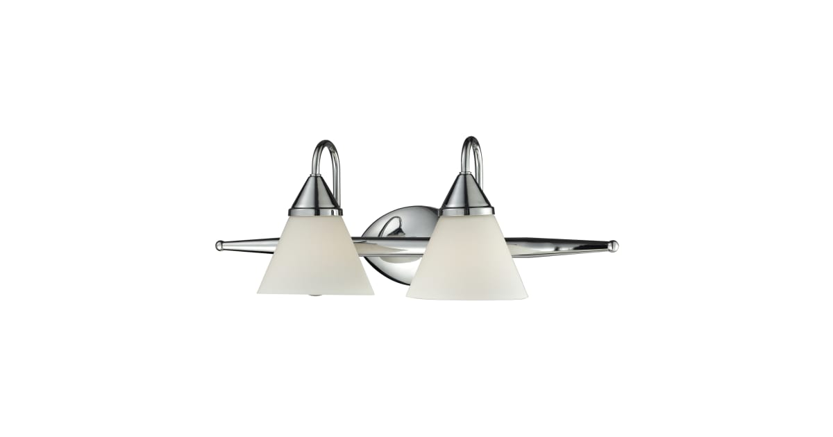 Elk Lighting 84066/2 Alpine 2 Light 21" Vanity Fixture with Frosted ...