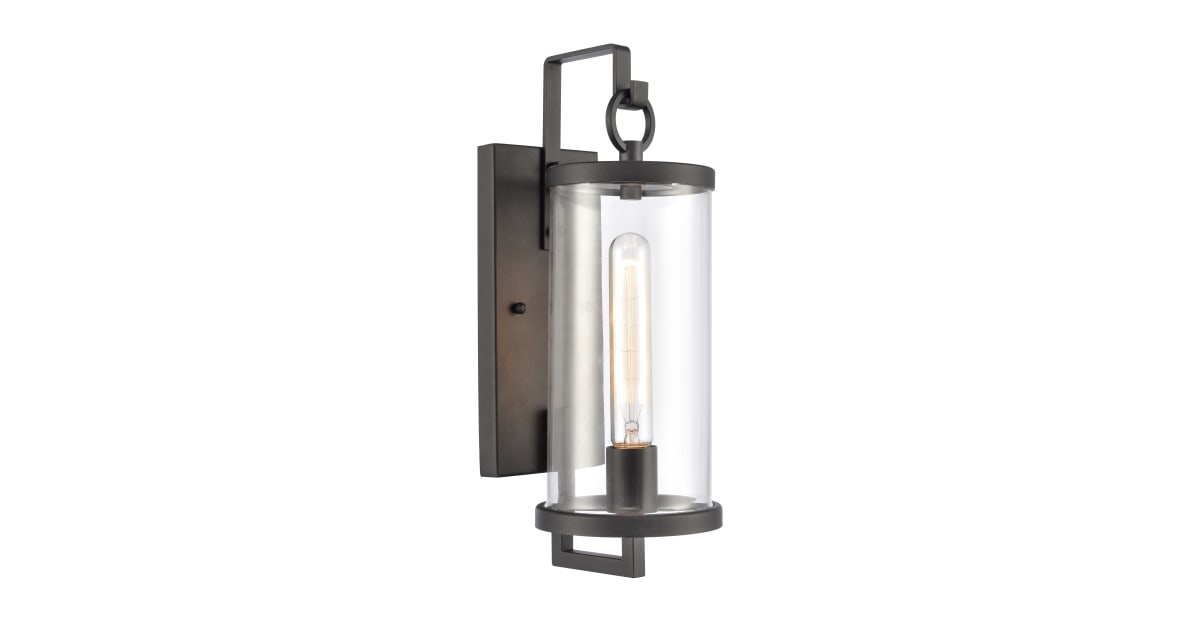 Elk Lighting 89490/1 Hopkins 16" Tall Wall Sconce with Clear Glass ...