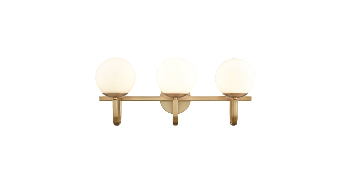 Elk Lighting 89672/3 Caroline 3 Light 24" Wide Vanity Light with Etched ...