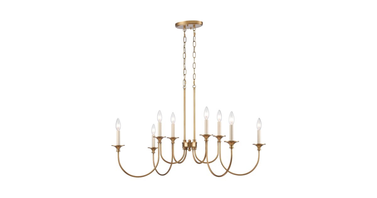 Elk Lighting 89727/8 Cecil 8 Light 34" Wide Taper Candle Style ...
