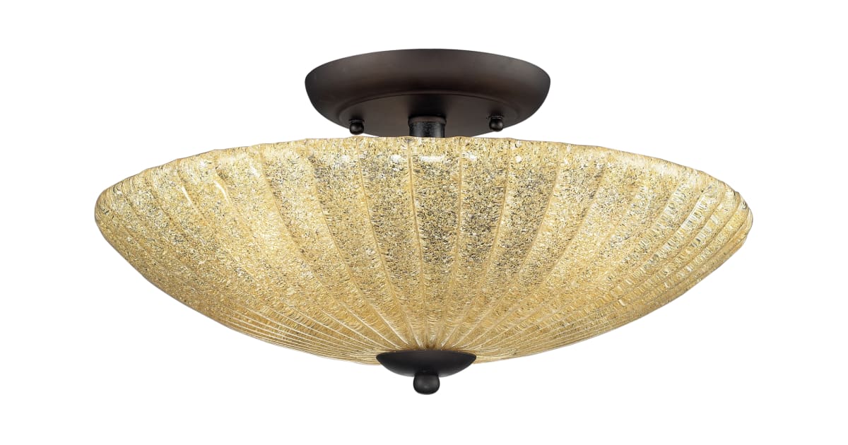 Elk Lighting 10281/3 3 Light Semi-flush Ceiling Fixture from the ...