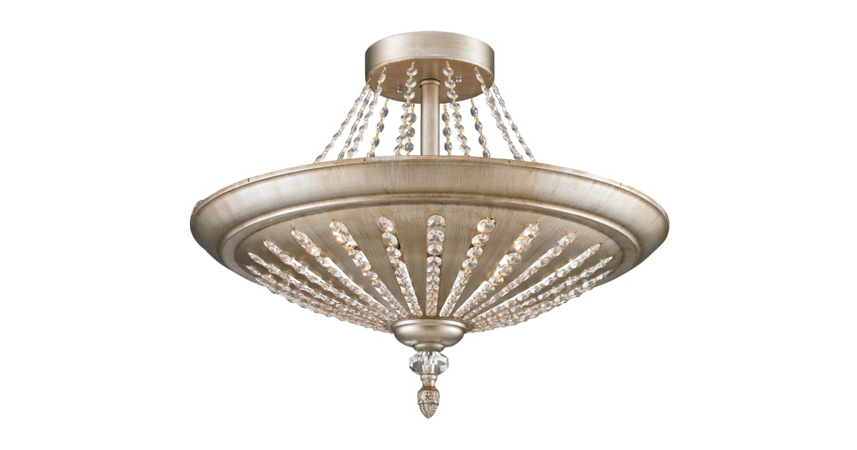Elk Lighting 11360/9 9 Light Semi-flush Ceiling Fixture from the Renee ...