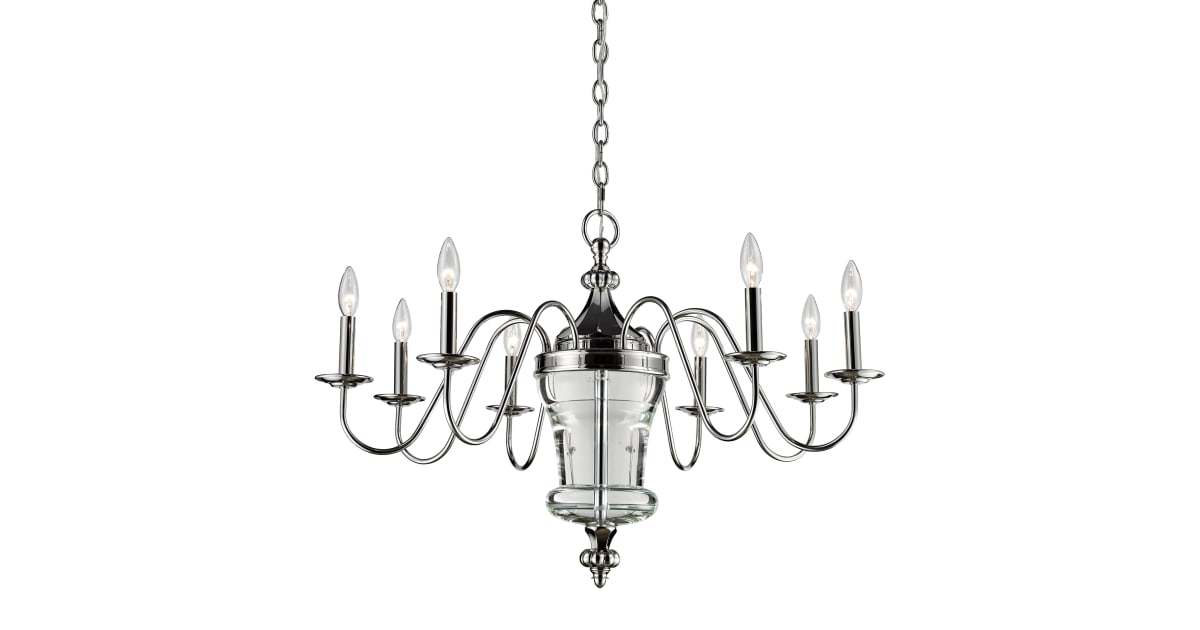 Elk Lighting 44001/8 8 Light Chandelier from the Bensley Collection ...