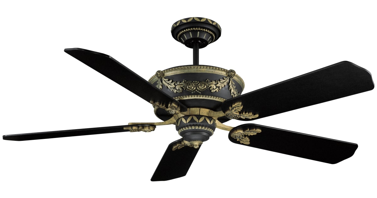 Ellington Fans 11709 Baroque 5 Blade 52" Ceiling Fan - Blades, Wall ...