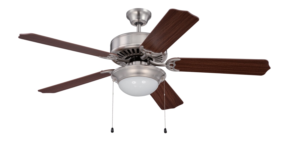 Ellington Fans E209BNK Pro 52" 5 Blade Indoor Ceiling Fan - Light Kit ...