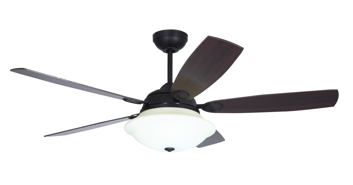 Ellington Fans E-VER54ABZ5LKRW Classic Indoor 5 Blade 54" Ceiling Fan ...
