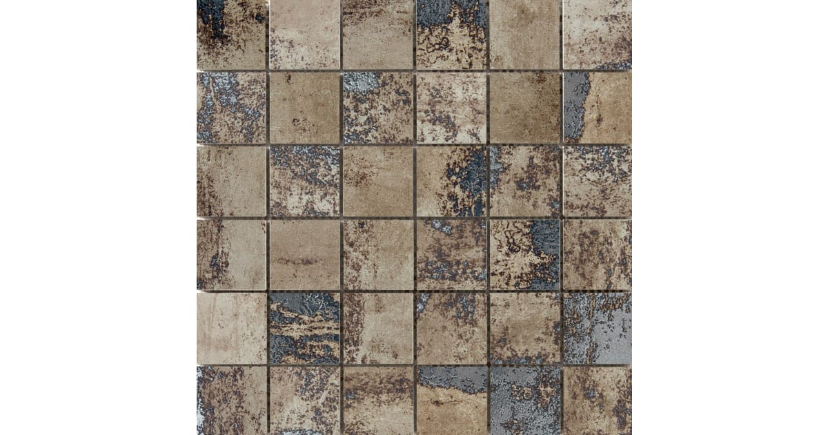 Emser Tile F32CHEMBR1212MO2-SAMPLE Chemistry - Square Mosaic Floor and ...
