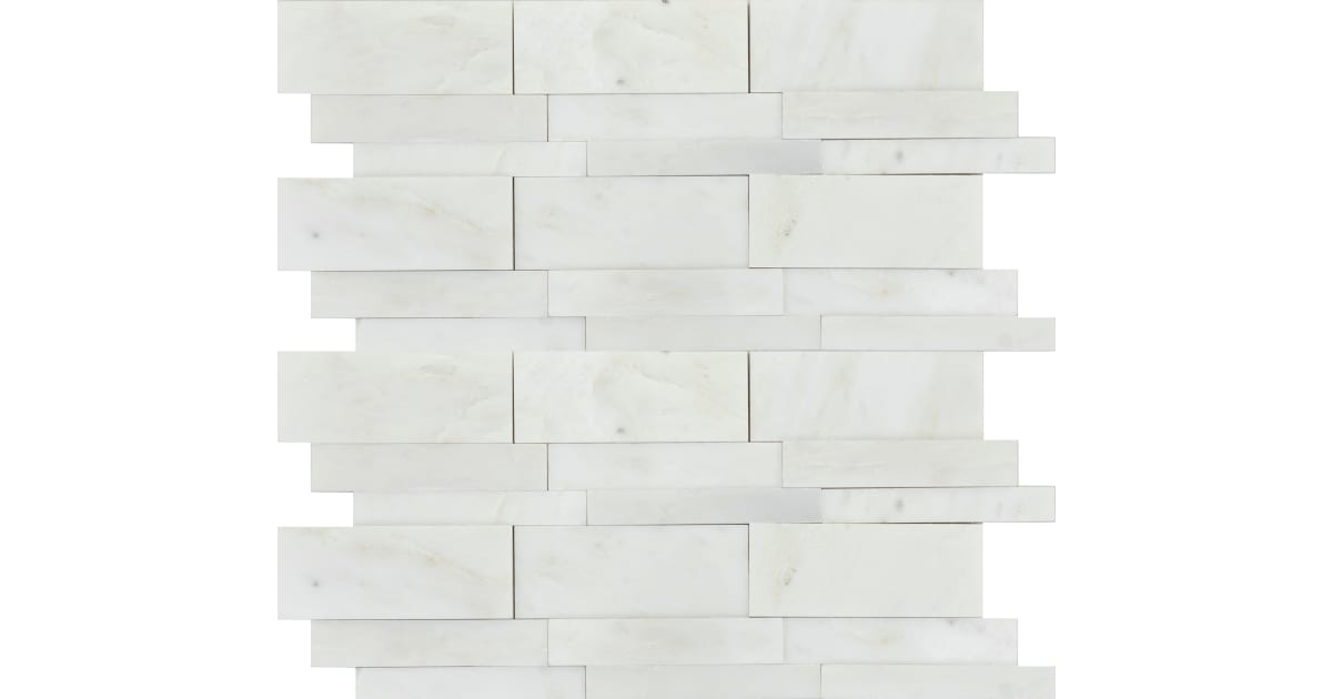 Emser Tile M05WINTFR1212M3D Marble - 12" x 12" Rectangle Wall Tile ...