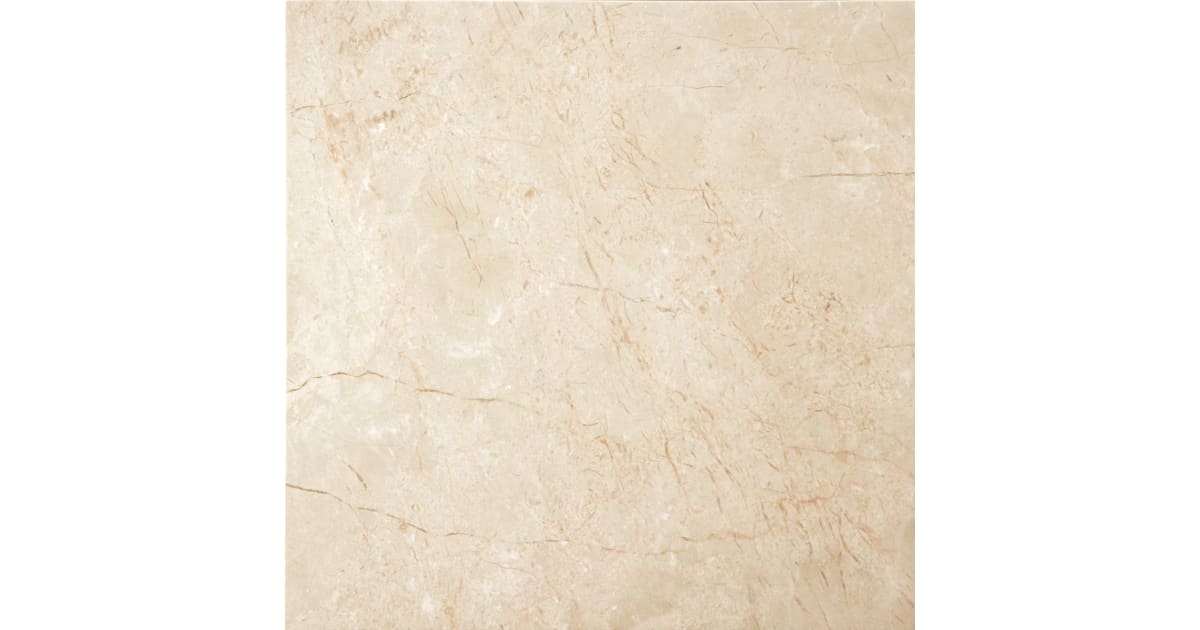 Emser Tile M11CREMMA1212C Marble - 12" x 12" Square Floor and Wall Tile ...
