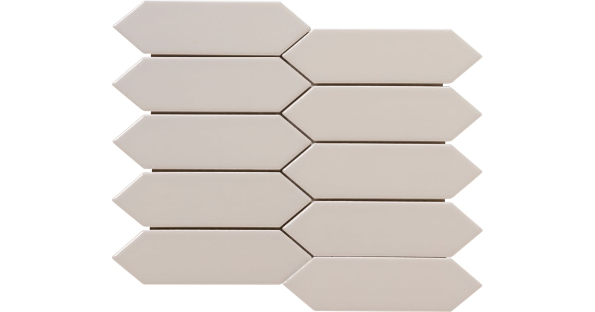 Emser Tile W13ELIXIFA0810MO Elixir - Linear Hexagon Mosaic Floor and ...