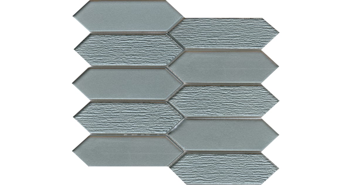 Emser Tile W13PICKBL1011MO-SAMPLE Picket Hexagon Floor and Wall Tile ...