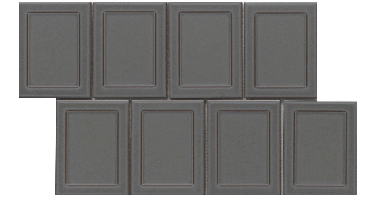 Emser Tile W50CUAFRCH0914MOP Cuadro - 9" x 14" Geometric Wall Tile - Glossy, Semi-Gloss Visual ...