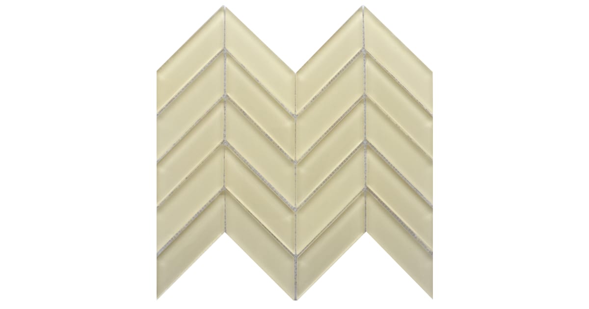 Emser Tile W80EDGECR1012MCV-SAMPLE Edge Chevron Wall Tile - Glass ...