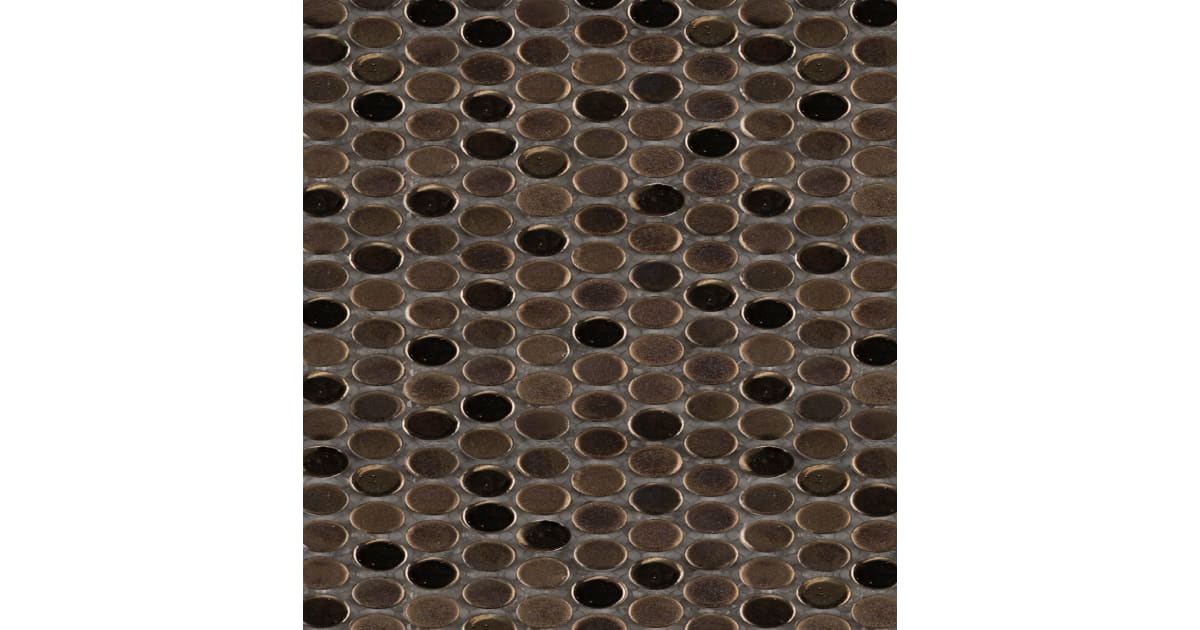 Emser Tile W85CON8BR1212MOO Confetti - Oval Mosaic Floor and Wall Tile ...