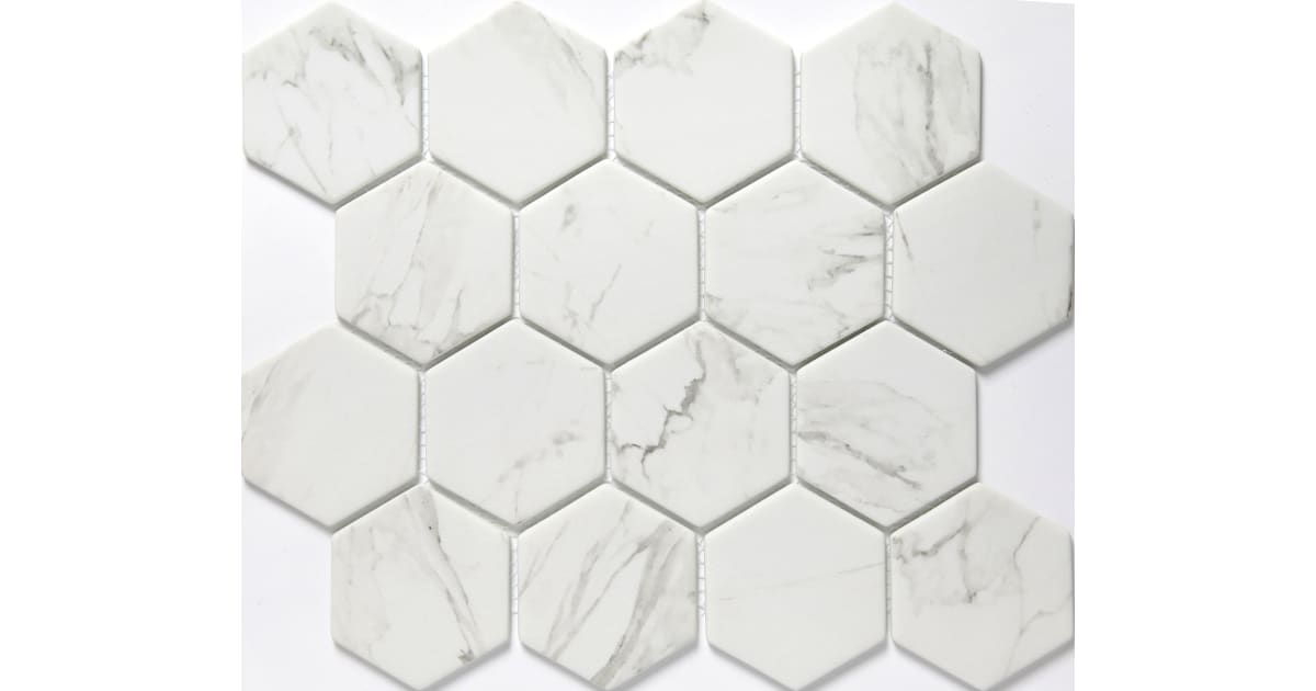 Emser Tile W87ECHOCA1012MH3 Echo - 10" x 12" Hexagon Wall Tile ...