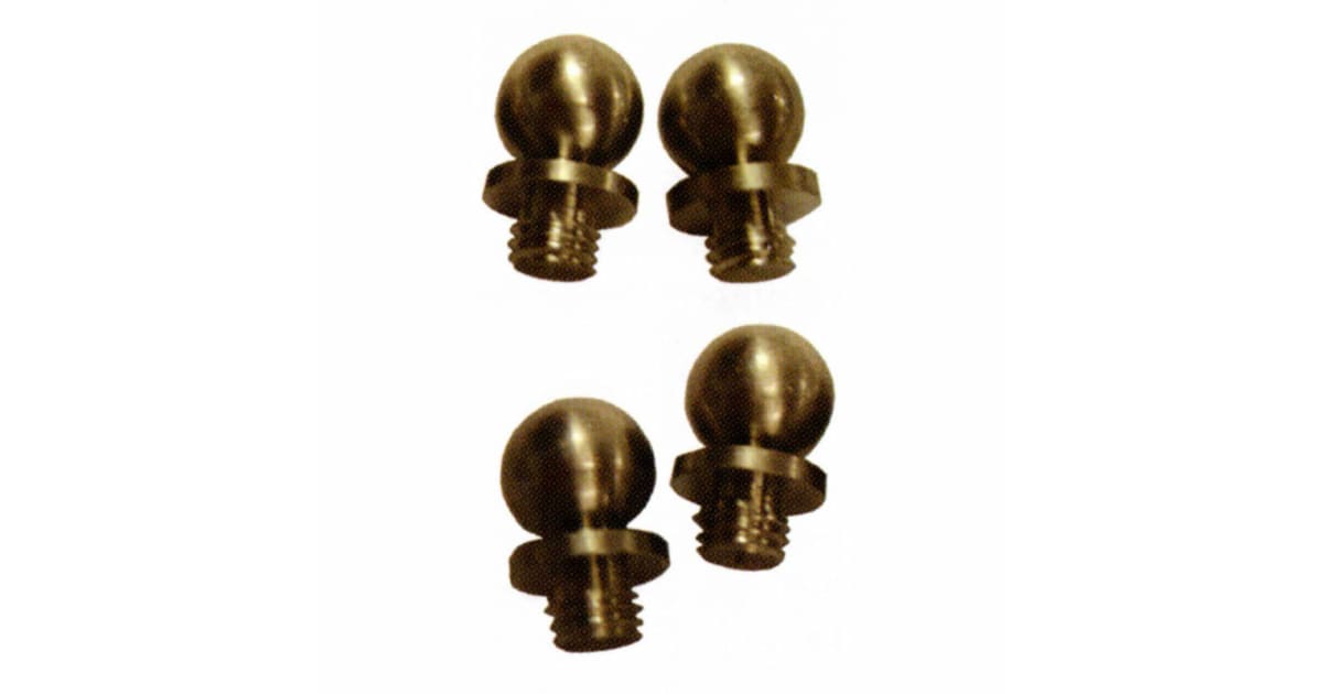 Emtek 97204US7 7/16" Diameter Solid Brass Ball Tip Finial for 4" Emtek ...
