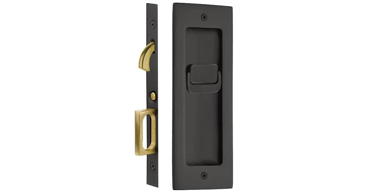 Emtek 2115US19138 Modern Rectangular 7-1/4 Inch Privacy Mortise Pocket ...