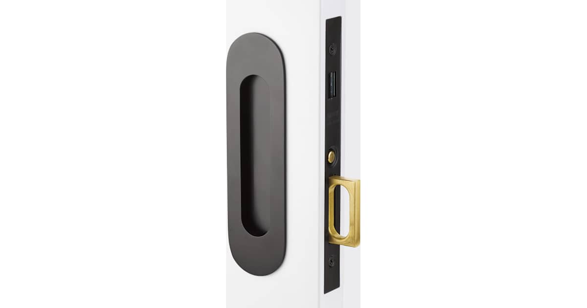 Emtek 2166US192 Narrow Oval 7-1/4 Inch Tall Inactive Dummy Mortise ...
