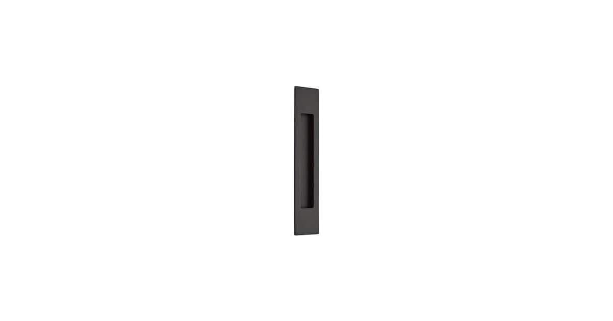 Emtek 220310US19 Modern Rectangular 10 Inch Tall Rectangular Flush Door Pull | Ferguson Home