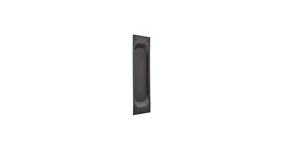 Emtek 2216US10B Classic Rectangular 7-1/2 Inch Tall Rectangular Flush Door Pull | Ferguson Home